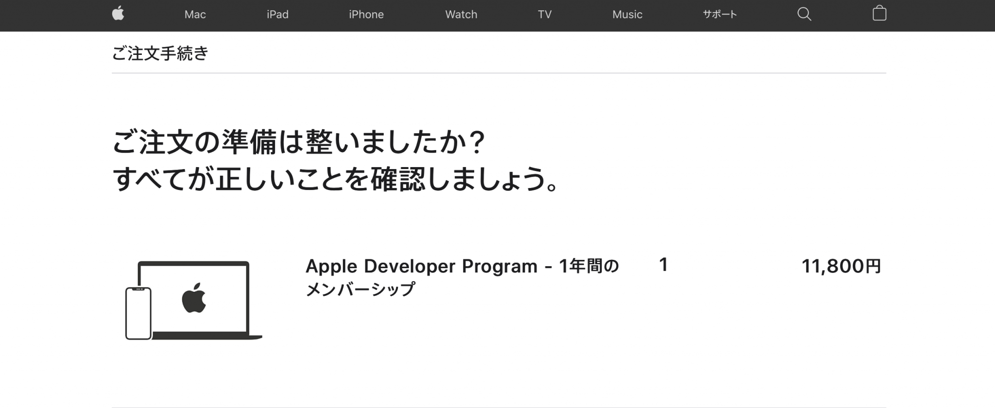Apple Developer Programメンバーシップ更新 | sunny man